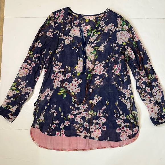 Soft Surroundings | Tops | Soft Surroundings Cherry Blossom Tunic Top ...